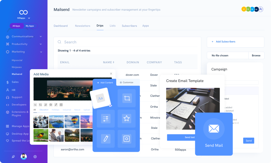 Drip Campaign Software | MailSend by 500apps